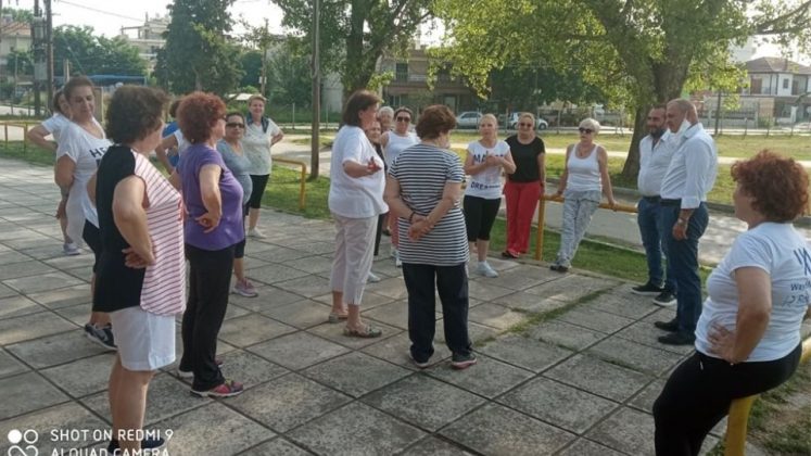 Επίσκεψη του Γ. Ταχματζίδη στην προπόνηση του τμήματος "ΑΘΛΗΣΗ ΚΑΙ ...